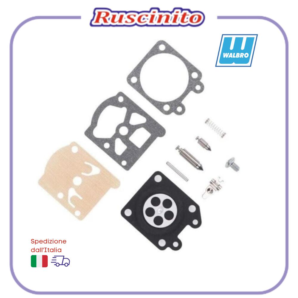 ricambi kit MEMBRANE per carburatore WALBRO motosega e decespugliatore ...